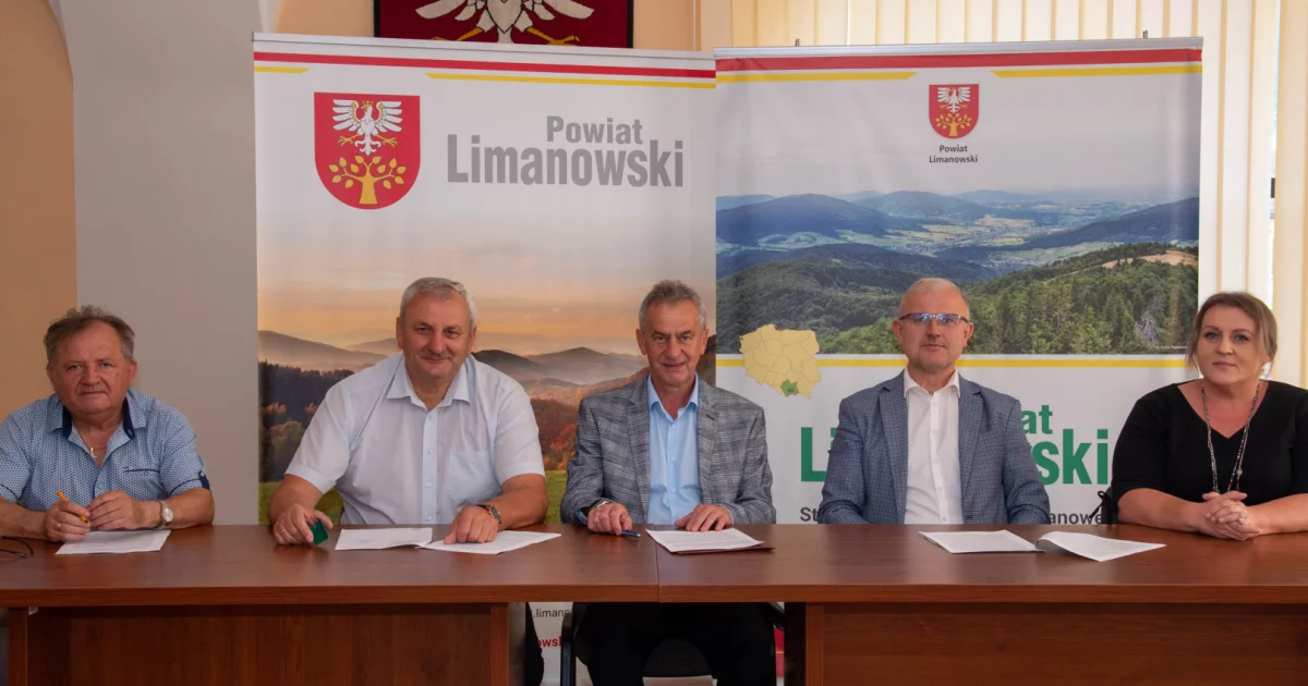 Podpisanie umowy na stabilizację osuwiska w Tymbarku - Limanowa.in